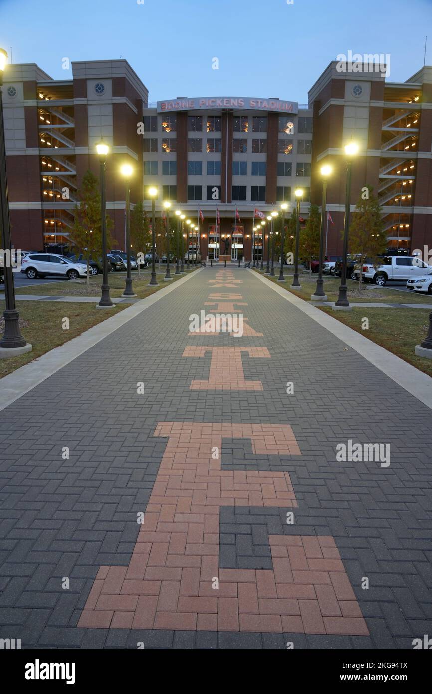 A general overall view of Boone Pickens Stadium on the campus of ...