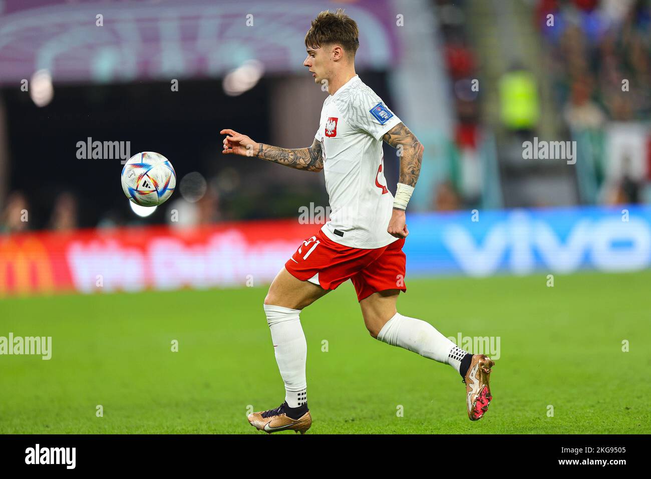 Nicola Zalewski during the FIFA World Cup Qatar 2022 Group C match ...