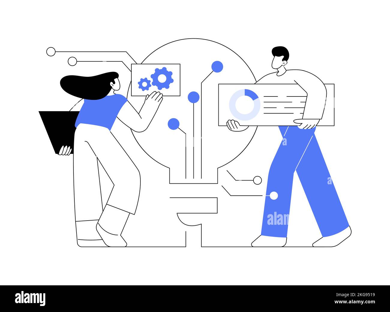 Innovative solution abstract concept vector illustration Stock Vector ...