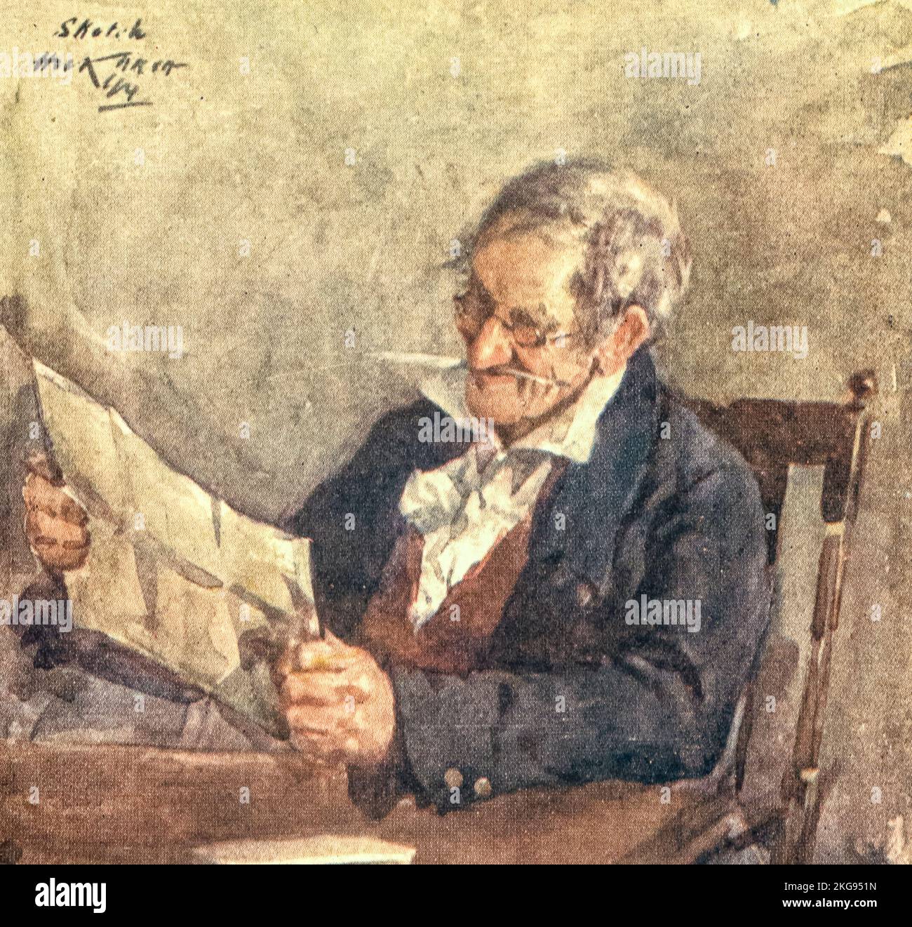 A GUID GANGIN' PLEA From a water-colour drawing by HENRY W. KERR from ...