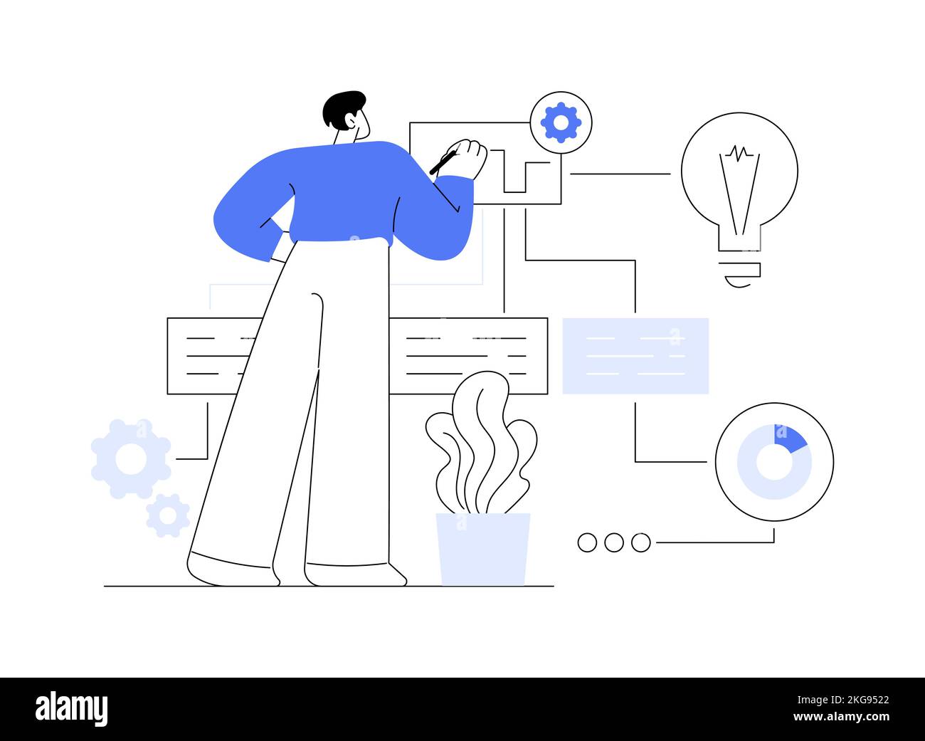 Decision making abstract concept vector illustration Stock Vector Image ...