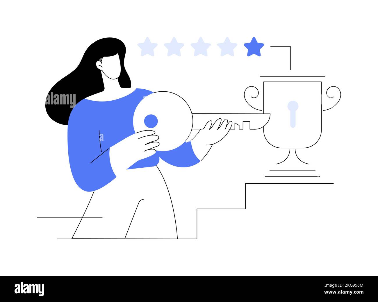 Key to success abstract concept vector illustration Stock Vector Image ...