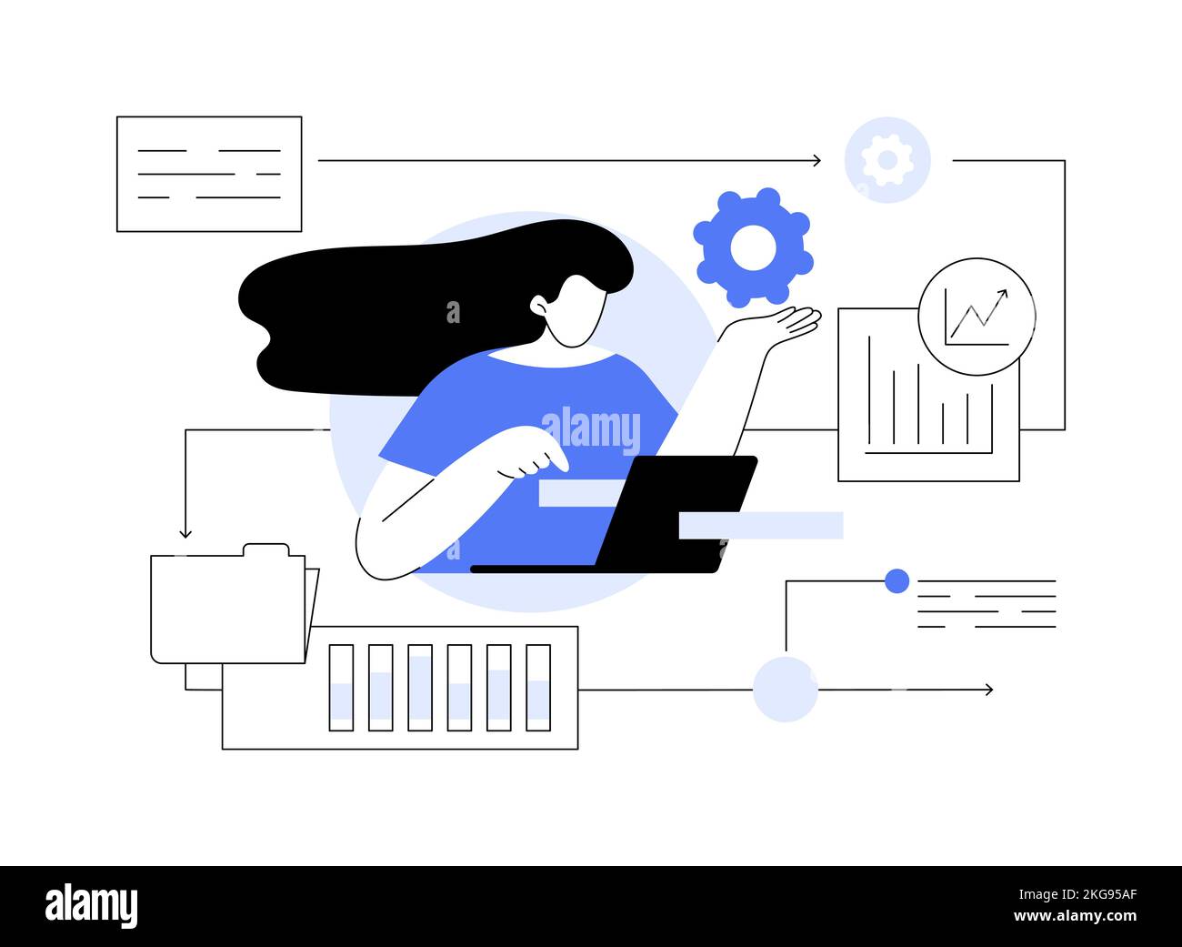 Workflow abstract concept vector illustration Stock Vector Image & Art ...
