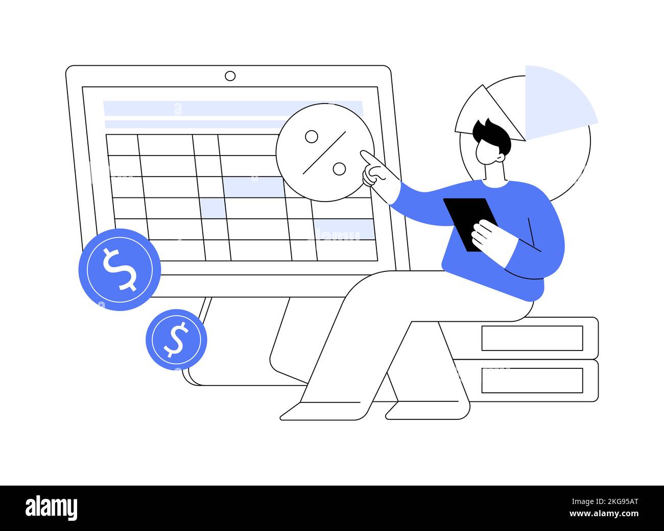 Accounting abstract concept vector illustration Stock Vector Image ...