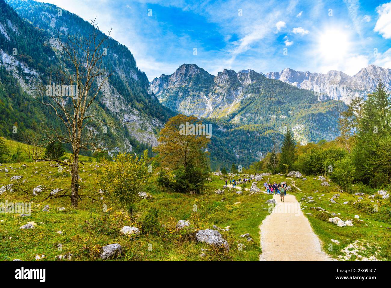 Boulder stones in Koenigssee, Konigsee, Berchtesgaden National Park ...