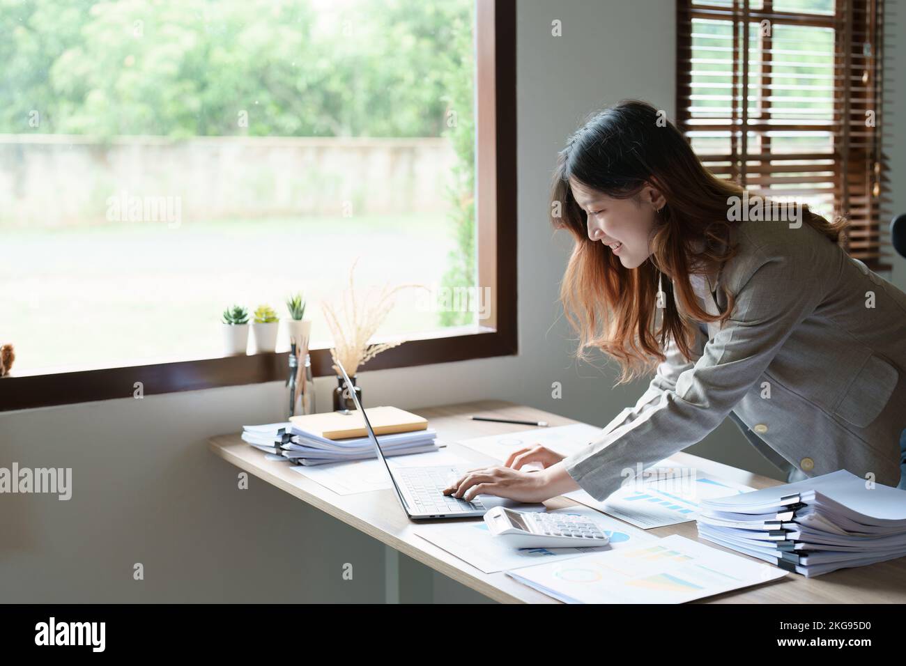 financial, Planning, Marketing and Accounting, portrait of Asian ...