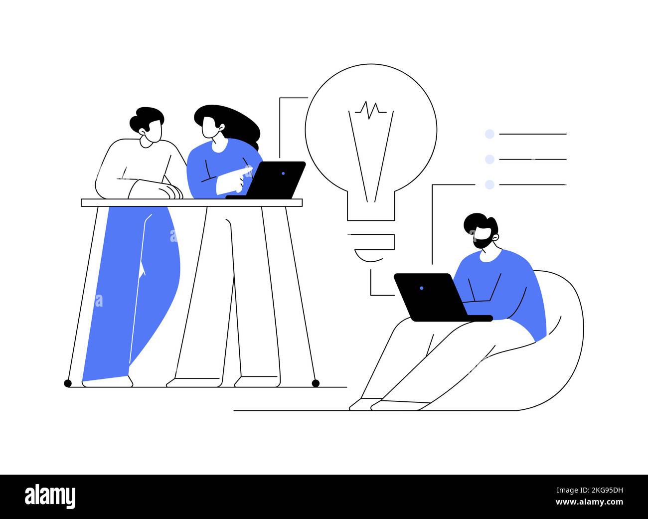 Startup hub abstract concept vector illustration Stock Vector Image ...