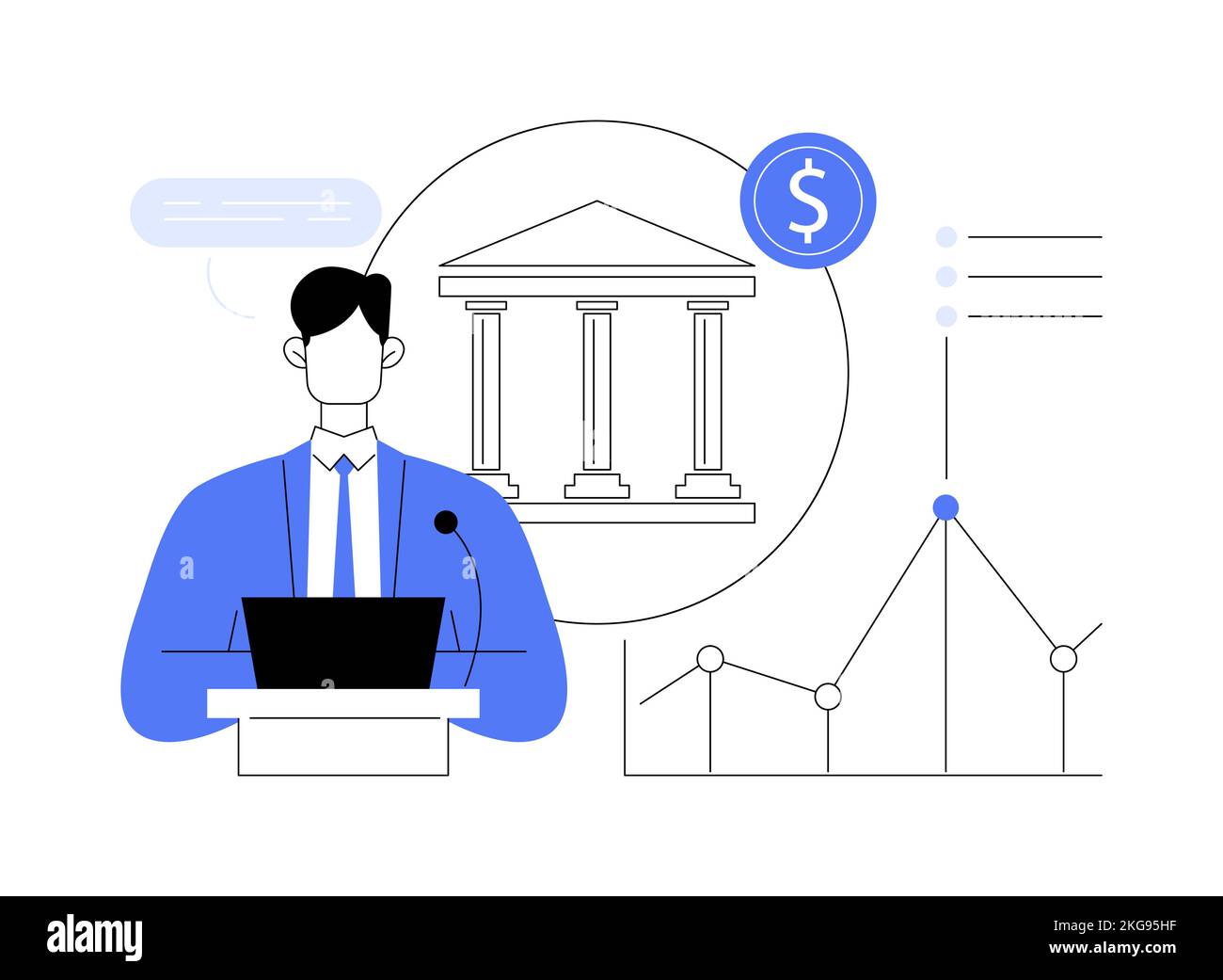 Government spending abstract concept vector illustration Stock Vector ...