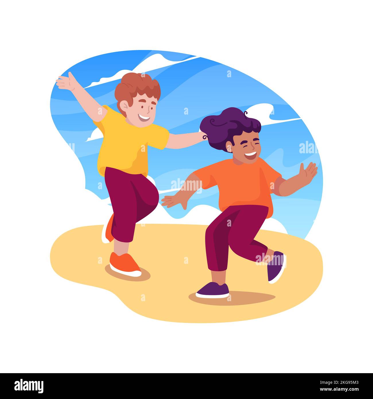 Dancing isolated cartoon vector illustration Stock Vector Image & Art ...