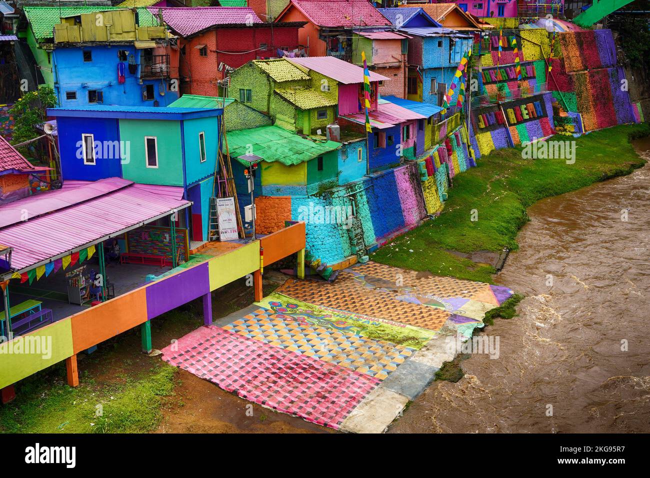 November 19, 2022. Colorful village, Malang, East Java, Indonesia Stock ...