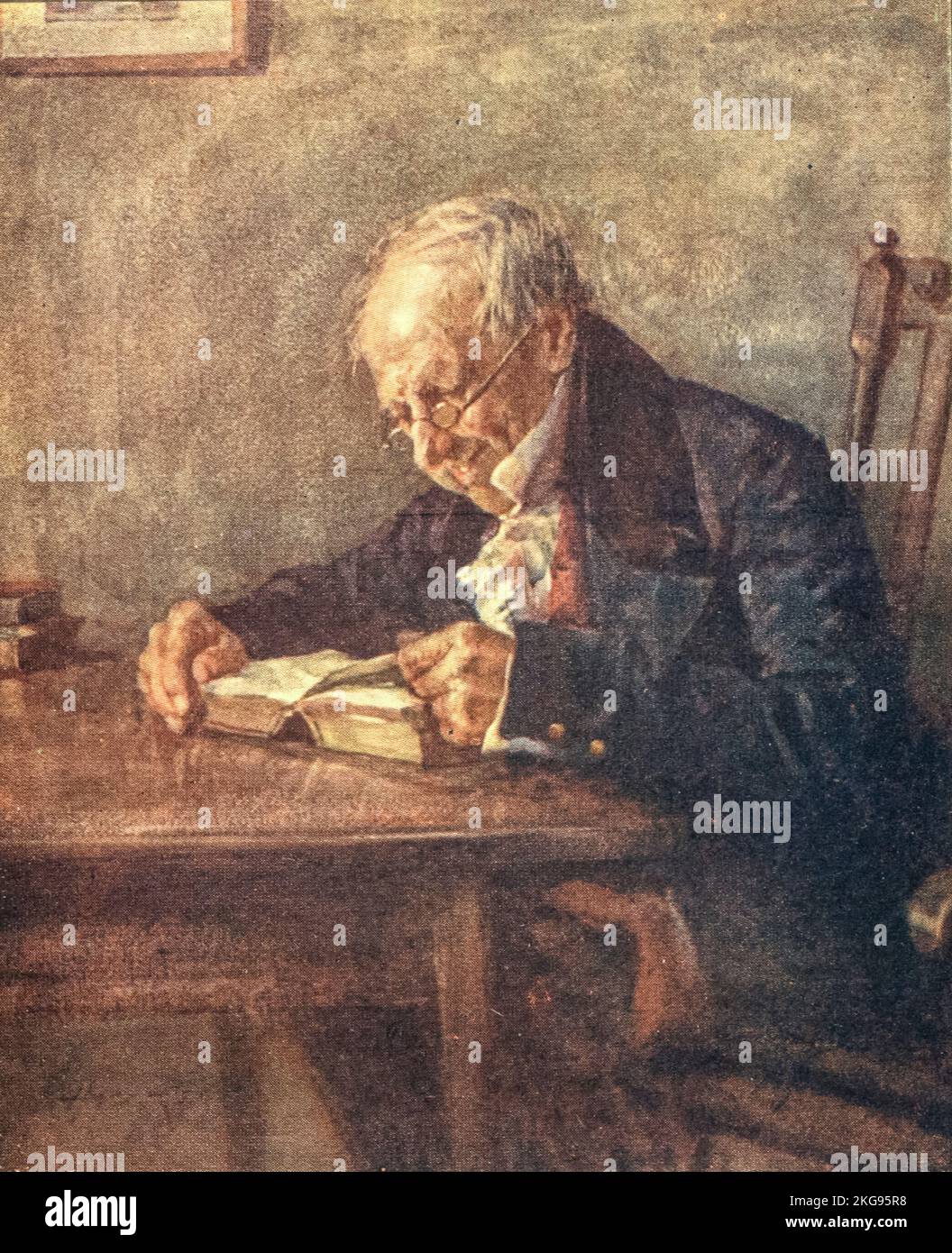 The Reader from a water-colour drawing by HENRY W. KERR from the book ...