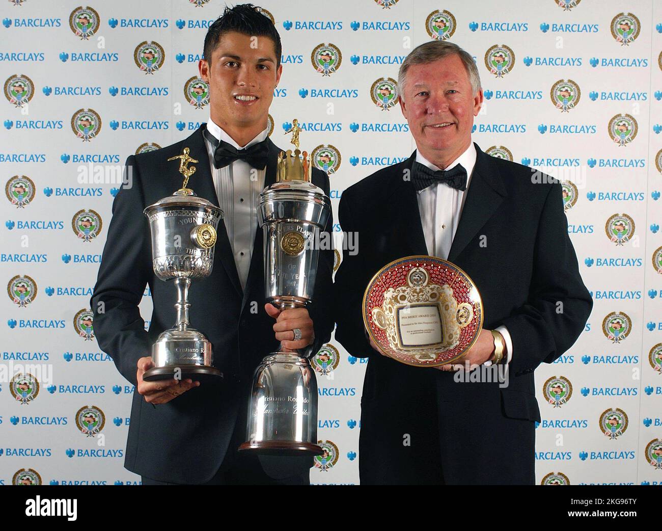 File photo dated 22-04-2007 of Cristiano Ronaldo (left) and Sir Alex ...