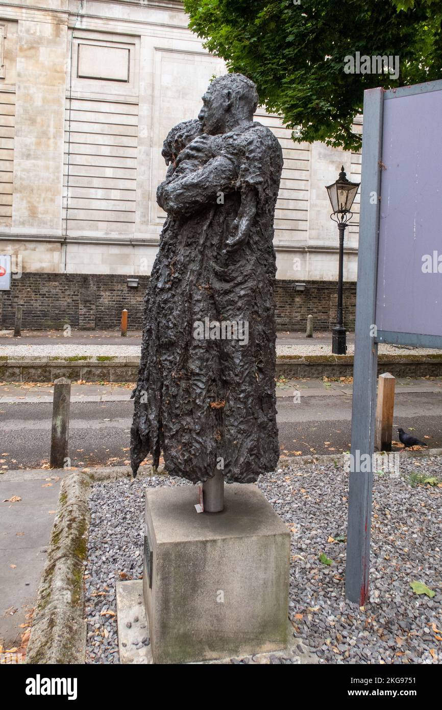 A vertical image of the Return of the Prodigal sculpture by Charlie ...