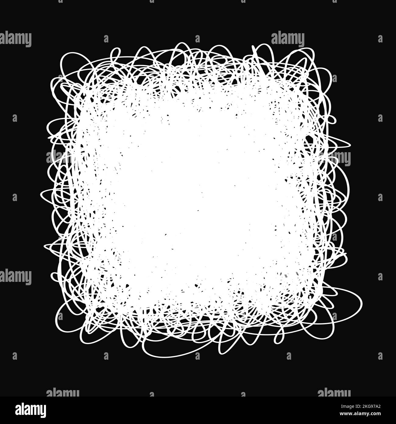 Grungy scribble SQUARE hand drawn in chalk board style Stock Vector ...