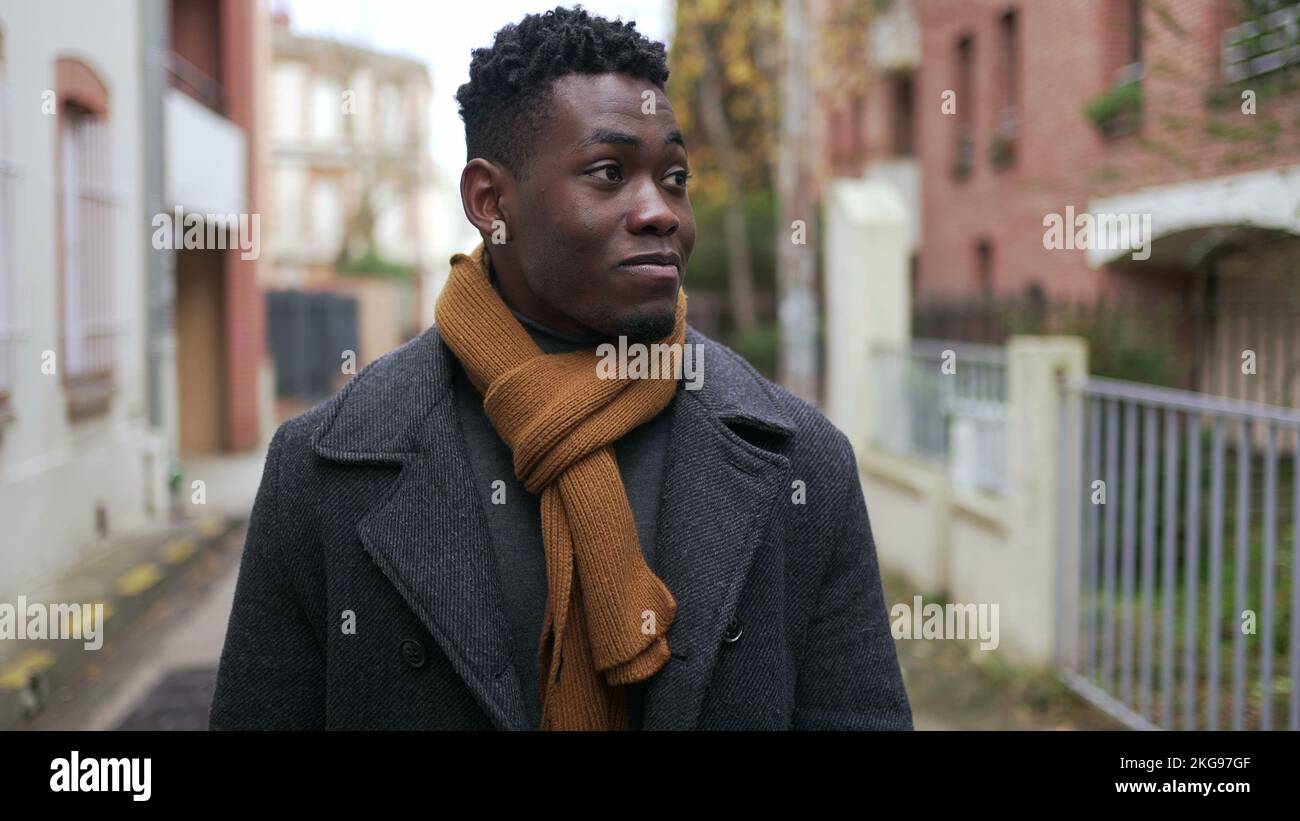 Confident african man walking forward hi-res stock photography and ...