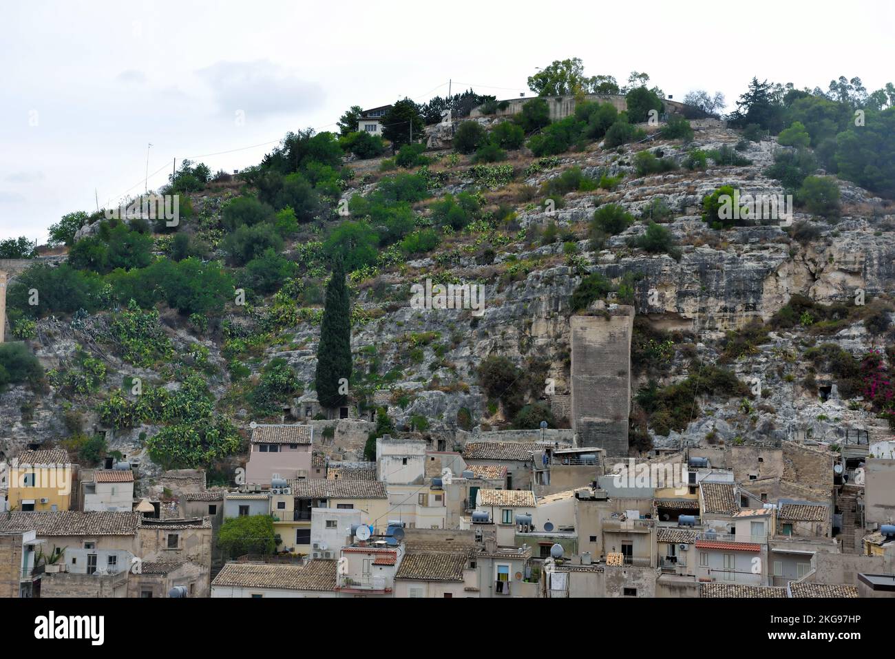panorama of the historic center of Scicli Sicily Italy Stock Photo - Alamy