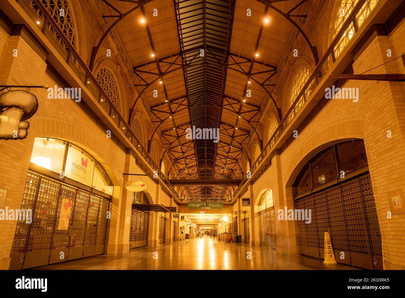 San Francisco, CA, USA - November 04, 2022 - The inside of the Ferry ...
