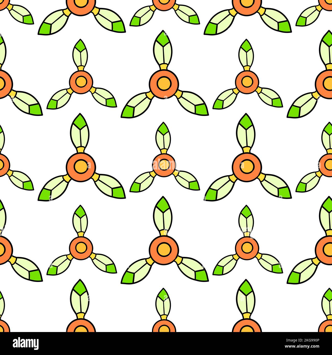 A vector illustration of a seamless pattern isolated on white ...