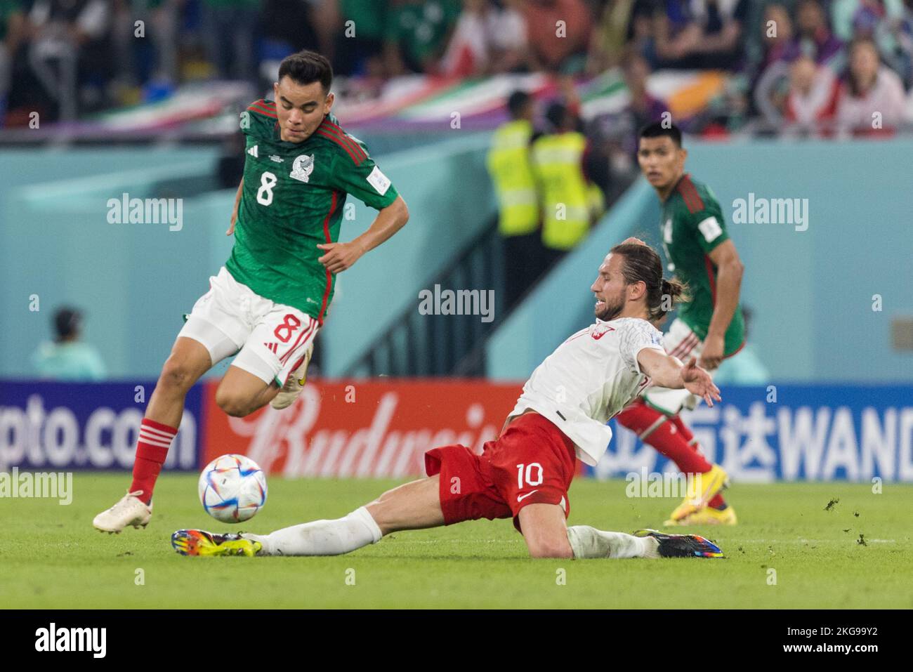 22.11.2022, Doha, pilka nozna, Mistrzostwa Swiata, Meksyk - Polska, N/z Carlos Rodriguez (MEX ...
