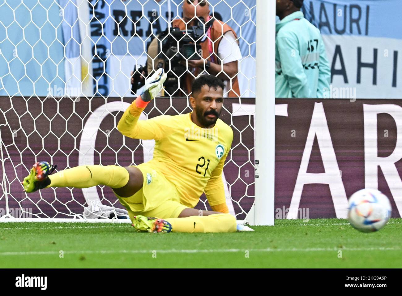 Doha, Qatar, 22/11/2022, Mohammed Al-Owais of Saudi Arabia during ...