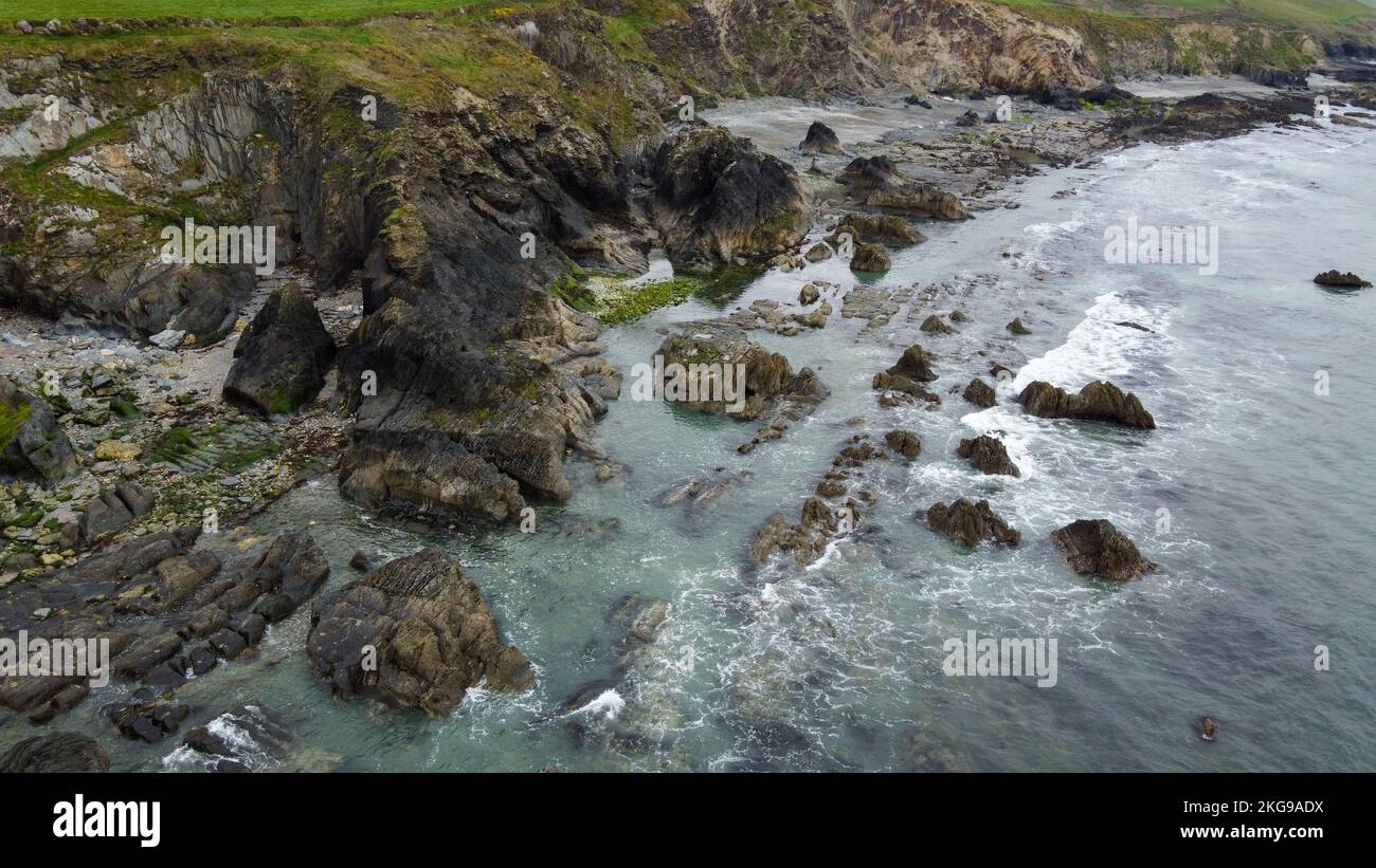 Tidal waves of the Atlantic Ocean near coast of the island of Ireland ...