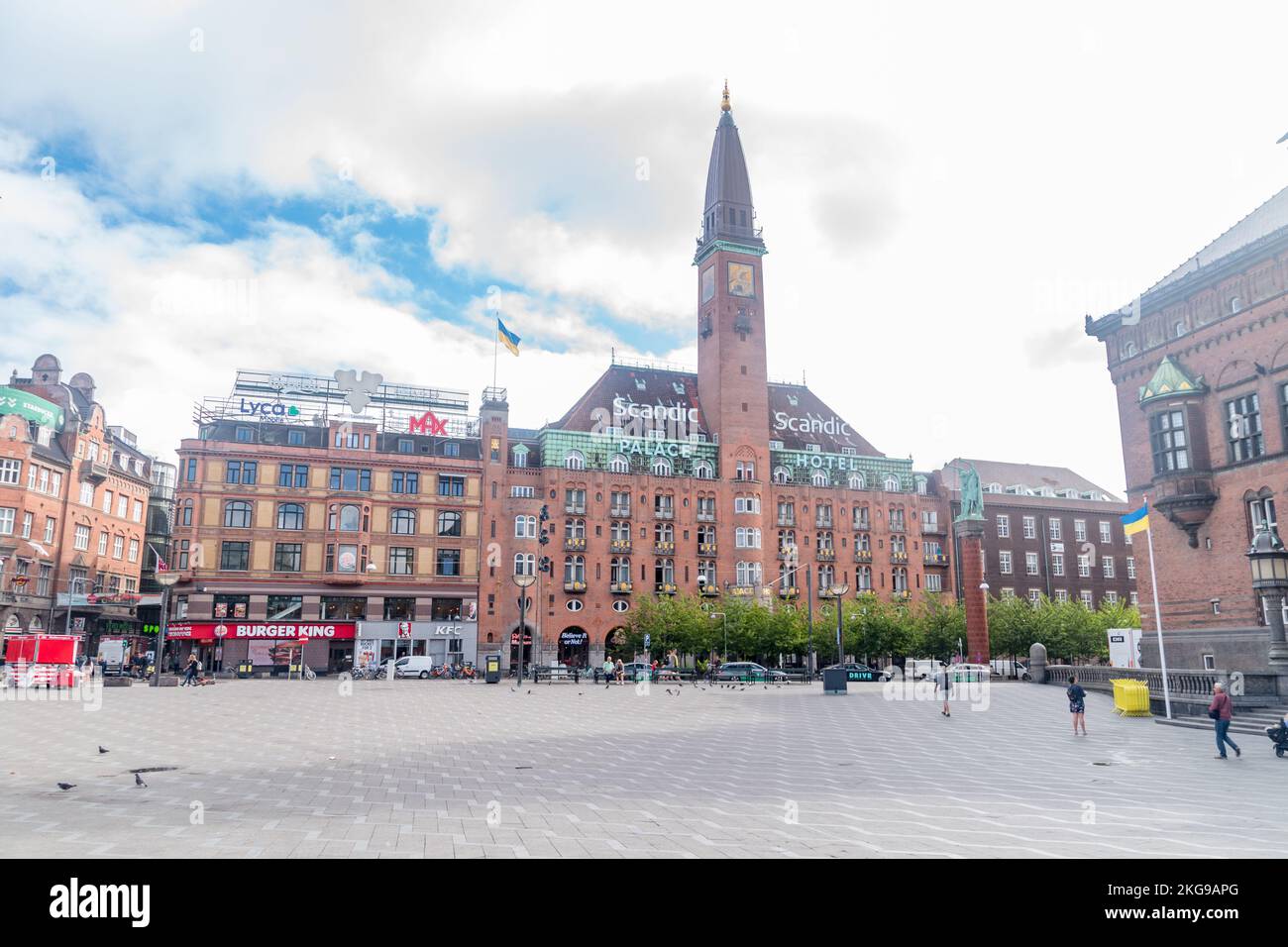 Copenhagen, Denmark - July 26, 2022: Scandic Palace Hotel at City hall ...