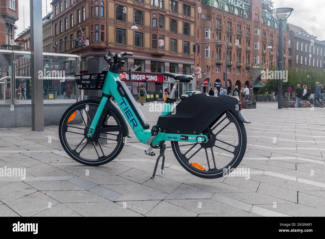 Copenhagen, Denmark - July 26, 2022: Tier e-bike in city center of ...