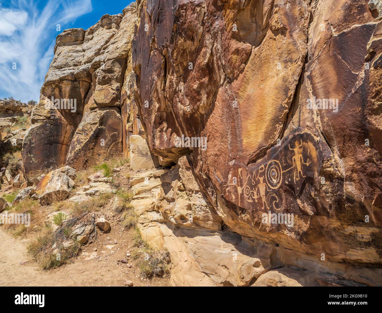 Fremont Indian petroglyphs, Island Park Road, McKee Spring, Dinosaur ...