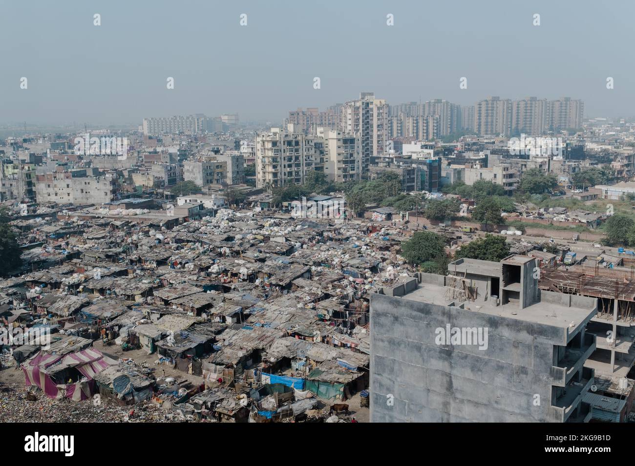 Aerial view buildings pune city hi-res stock photography and images - Alamy
