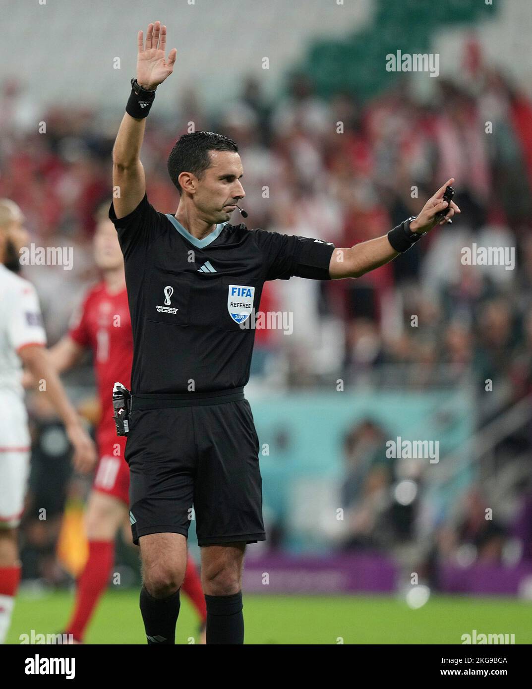 Doha, Qatar on November 22, 2022. World Cup FIFA 2022, Group D, Denmark ...