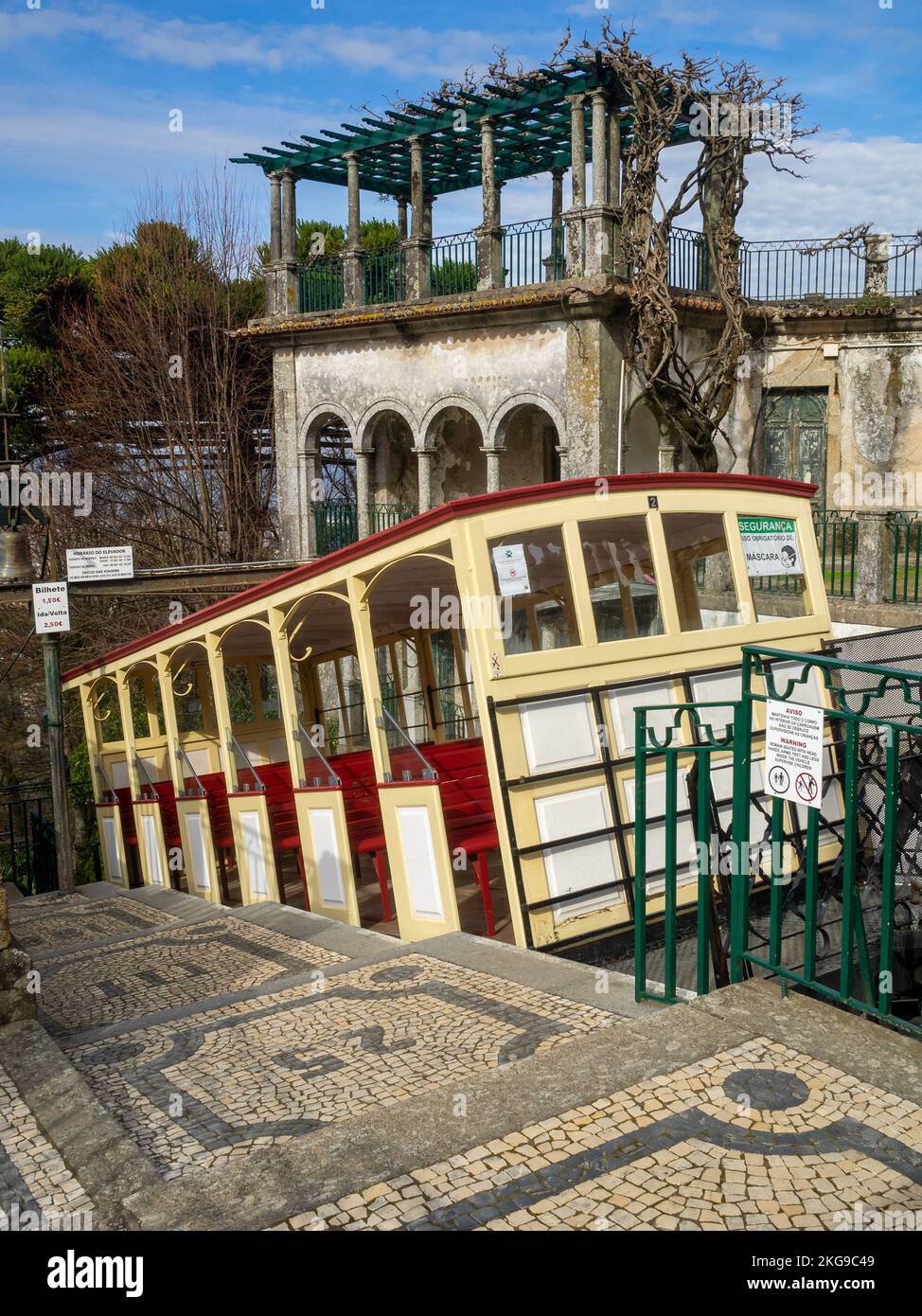 Water balance Bom Jesus funicular Stock Photo - Alamy