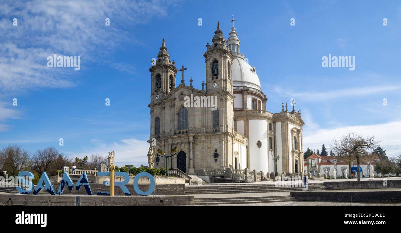 Panorama of the Sanctuary of Our Lady of Sameiro Stock Photo - Alamy