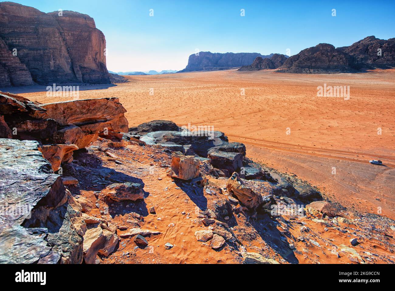 Beautiful desert Wadi Rum, the Jordan Kingdom Stock Photo - Alamy