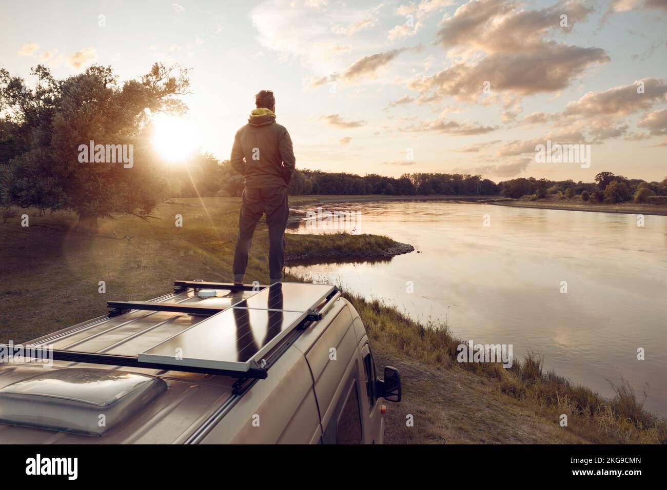 Man standing next van hi-res stock photography and images - Alamy