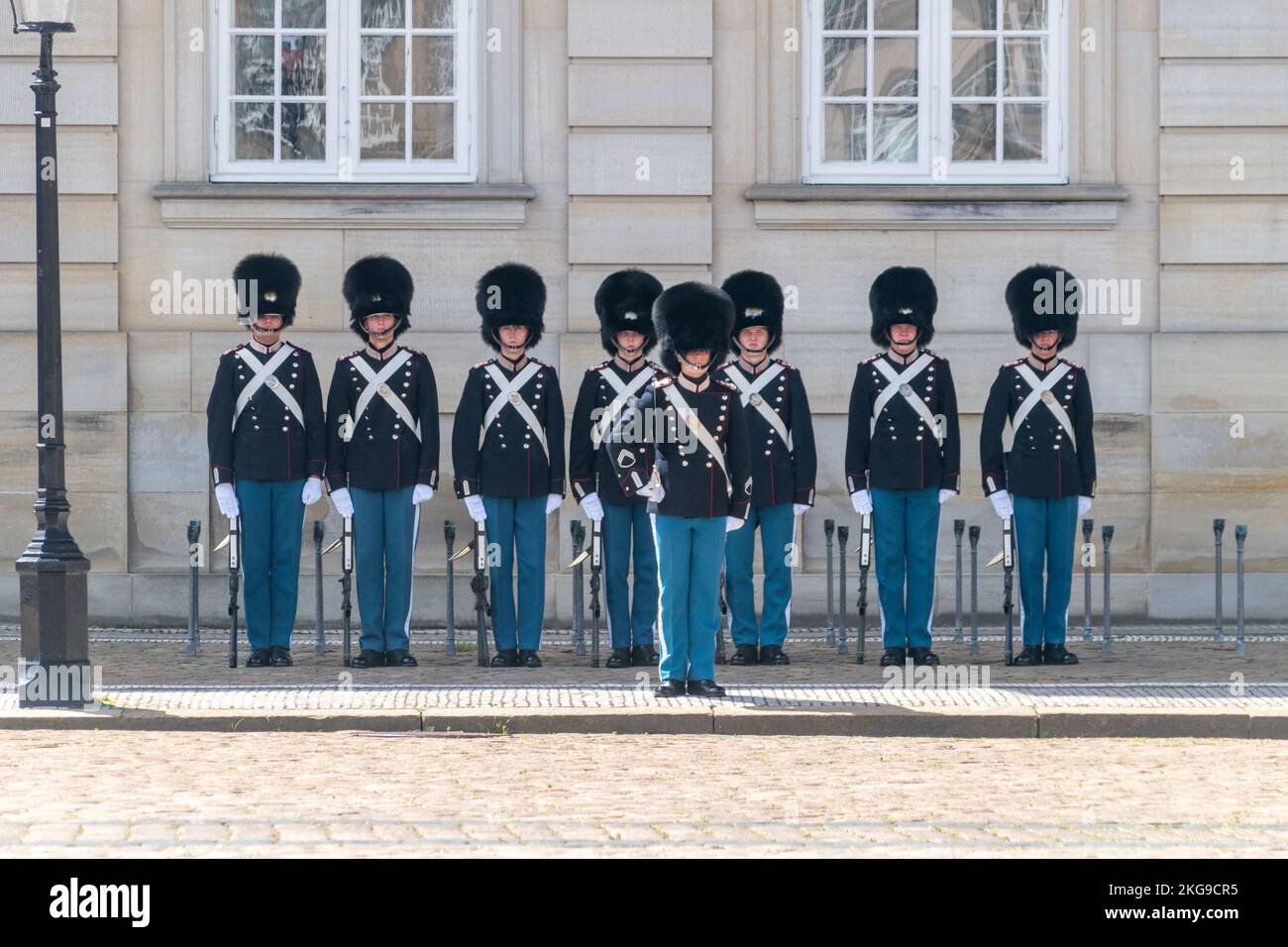 Copenhagen, Denmark - July 26, 2022: Members of Danish Royal Guard ...