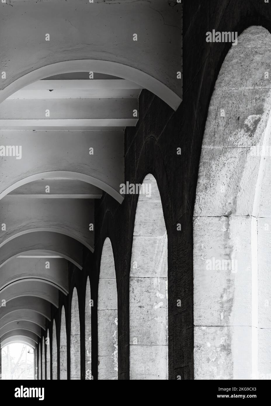 A portico attached to sides of one of the many mosques in Istanbul ...