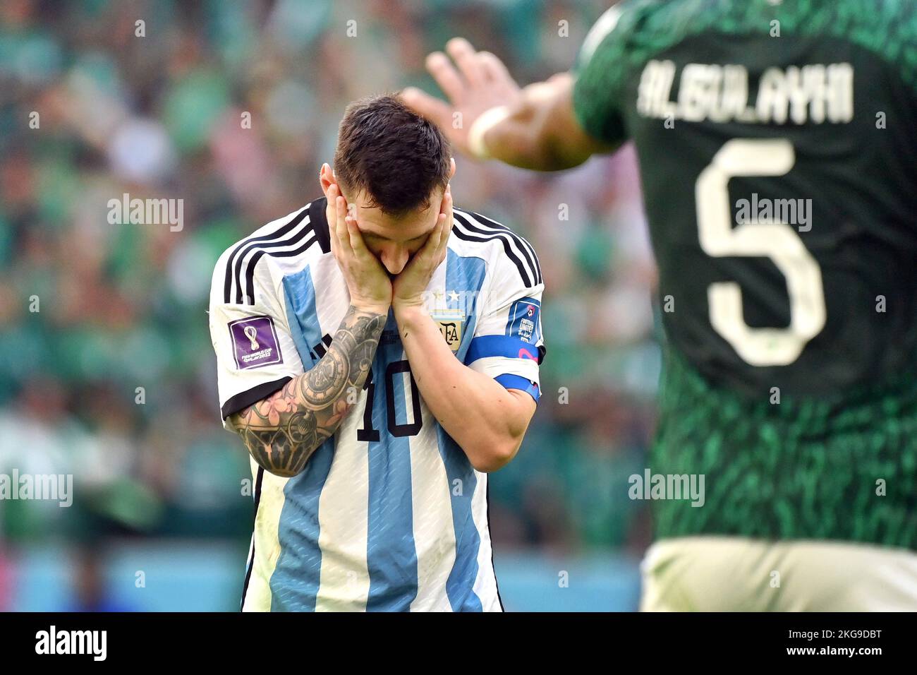 Doha, Katar. 22nd Nov, 2022. Lionel MESSI (ARG), disappointment ...
