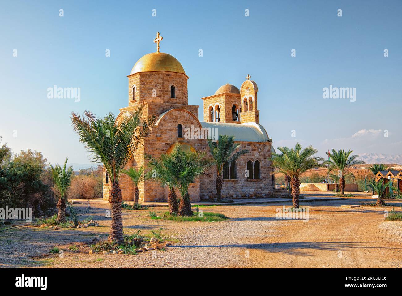 The place where Jesus was baptized. Jordan Kingdom Stock Photo - Alamy