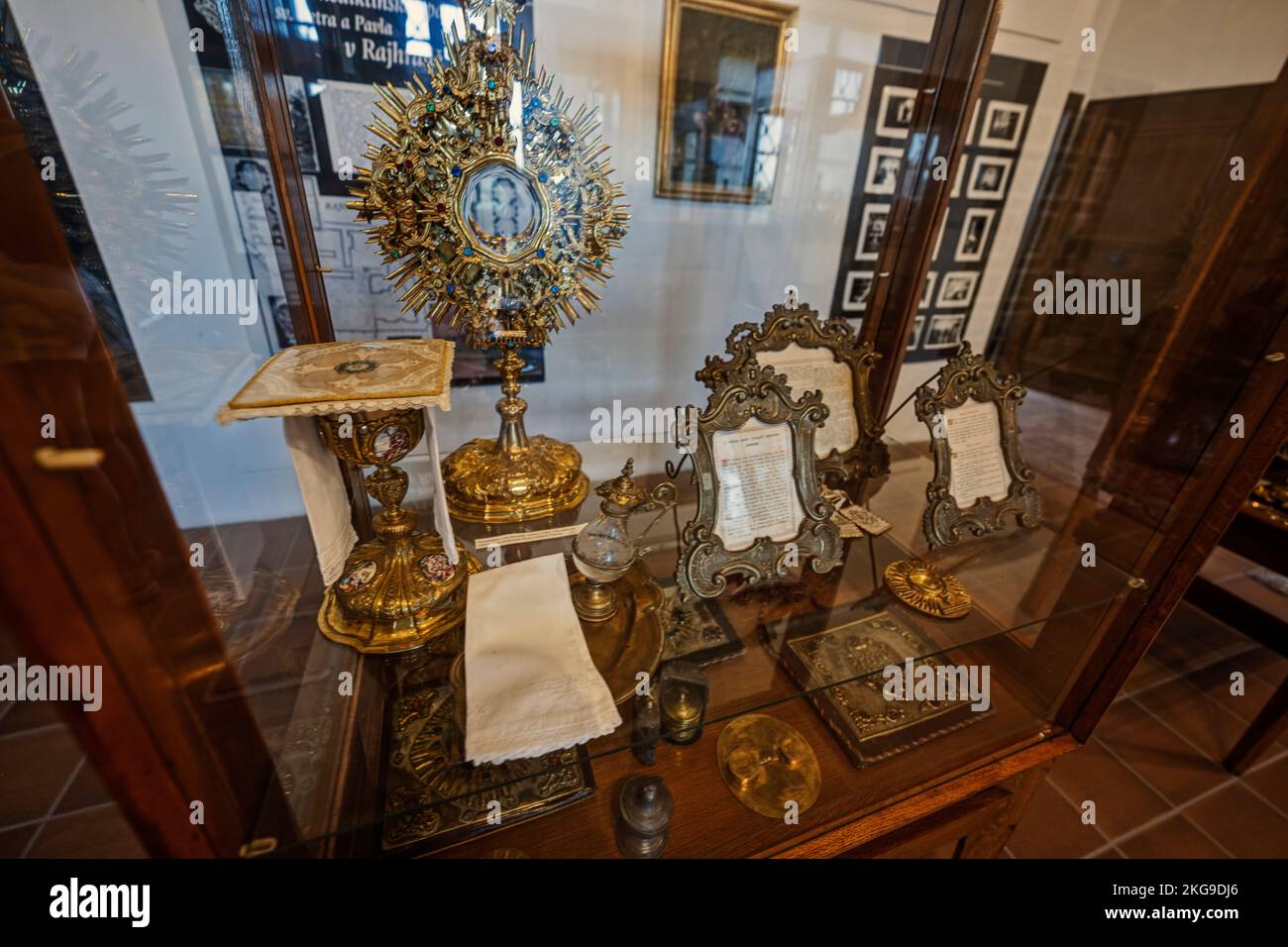 Rajhrad, Czech Republic - May 22, 2022: Church paraphernalia at museum ...