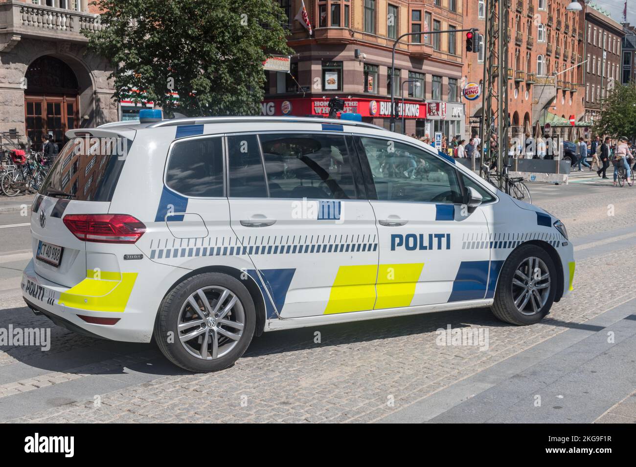 Copenhagen, Denmark - July 26, 2022: Car of Danish police (Politi Stock ...