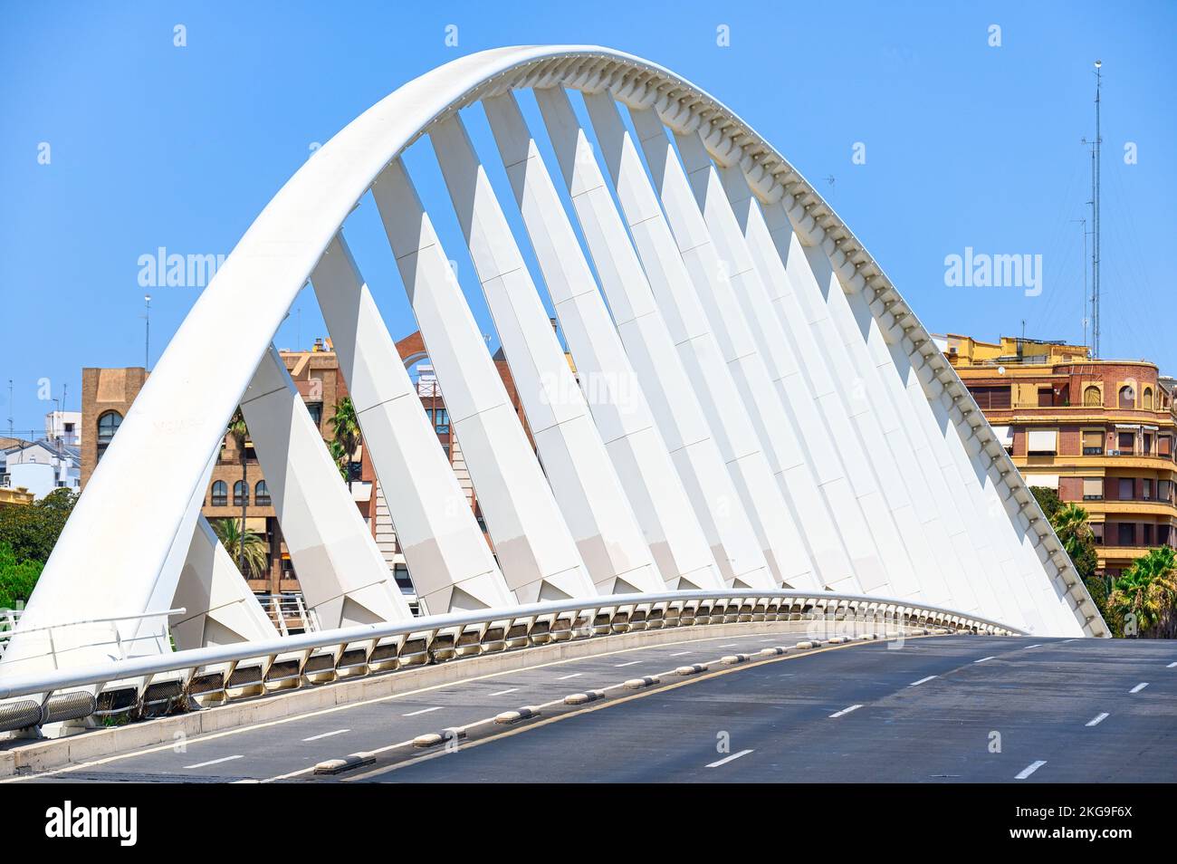 Alameda Bridge and Subway Station, Valencia, Spain, 2022 Stock Photo ...