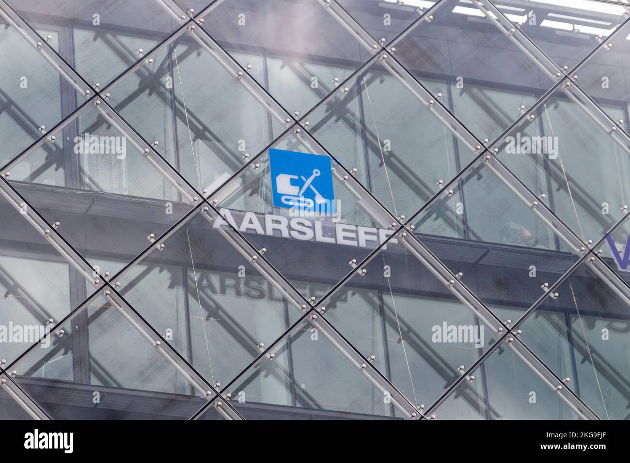 Copenhagen, Denmark - July 26, 2022: Logo and sign of AArsleff ...