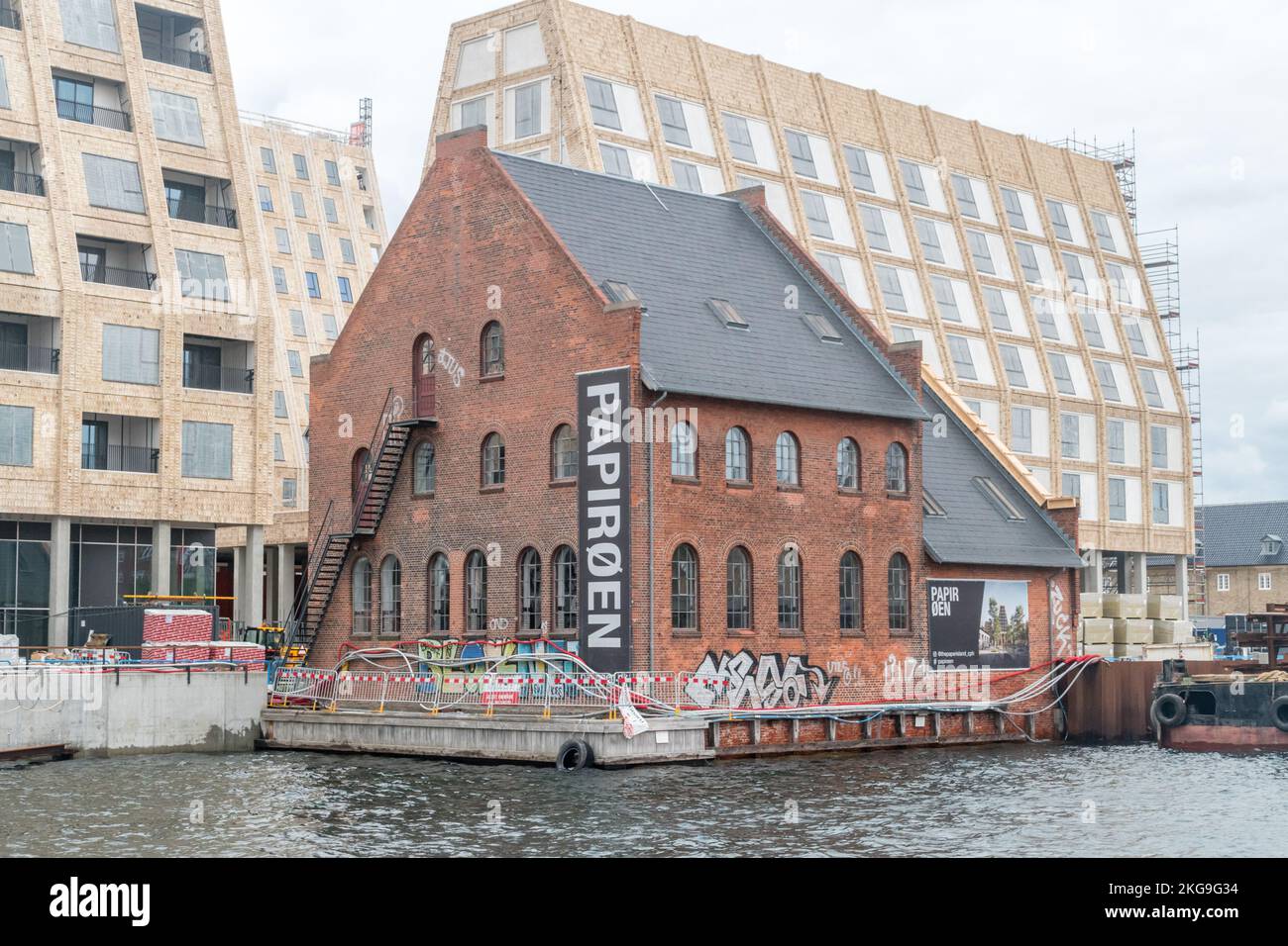 Copenhagen, Denmark - July 26, 2022: Papiroen building on Paper Island ...