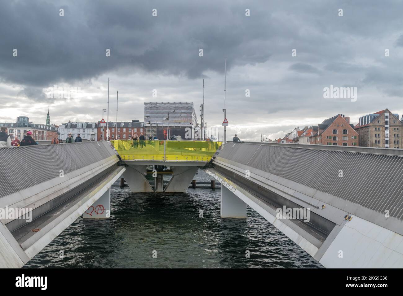 Copenhagen, Denmark - July 26, 2022: Inderhavnsbroen (Inner Harbour ...