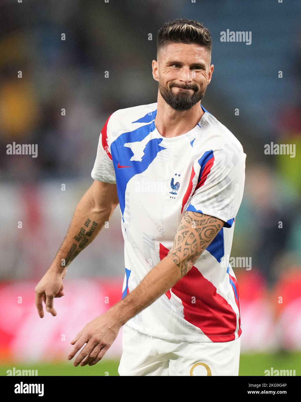 Olivier Giroud of France during the Qatar 2022 World Cup match, Group D ...
