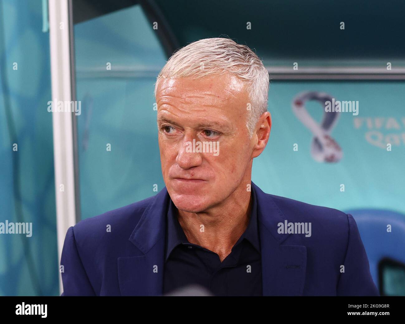 Al Wukair, Qatar, 22nd November 2022. Didier Deschamps coach of France ...