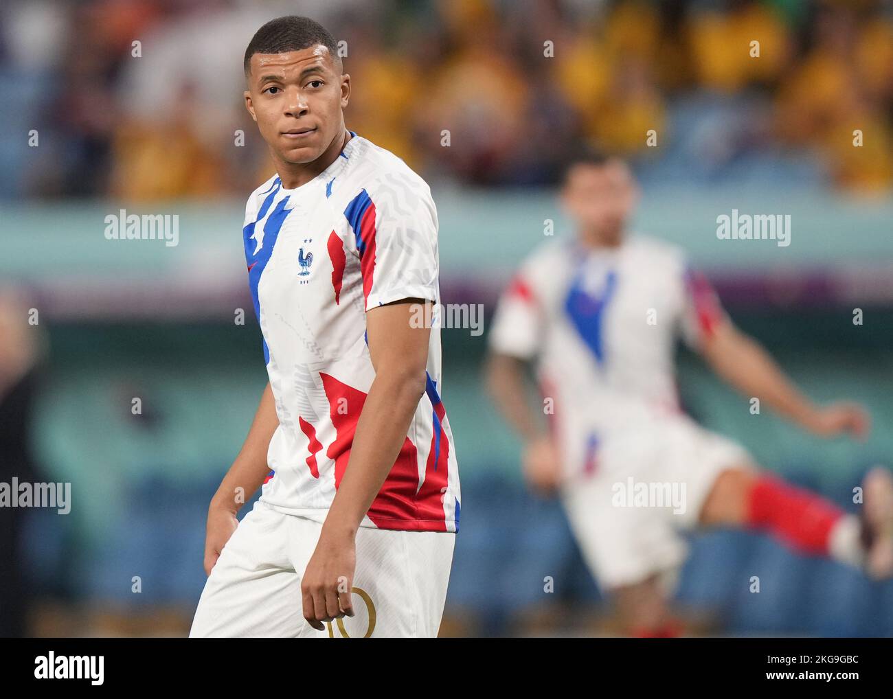 Kylian Mbappe of France during the Qatar 2022 World Cup match, Group D ...