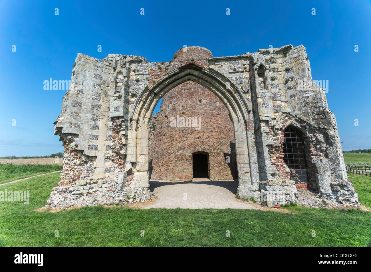 view of St. Benet's Abbey, Norfolk Broads, Norfolk, United Kingdom ...
