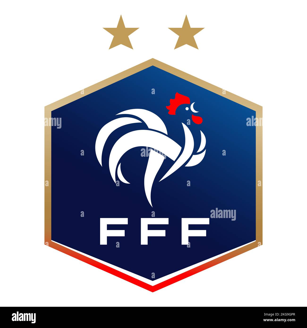 France national football team logo. Editorial vector Stock Vector Image ...