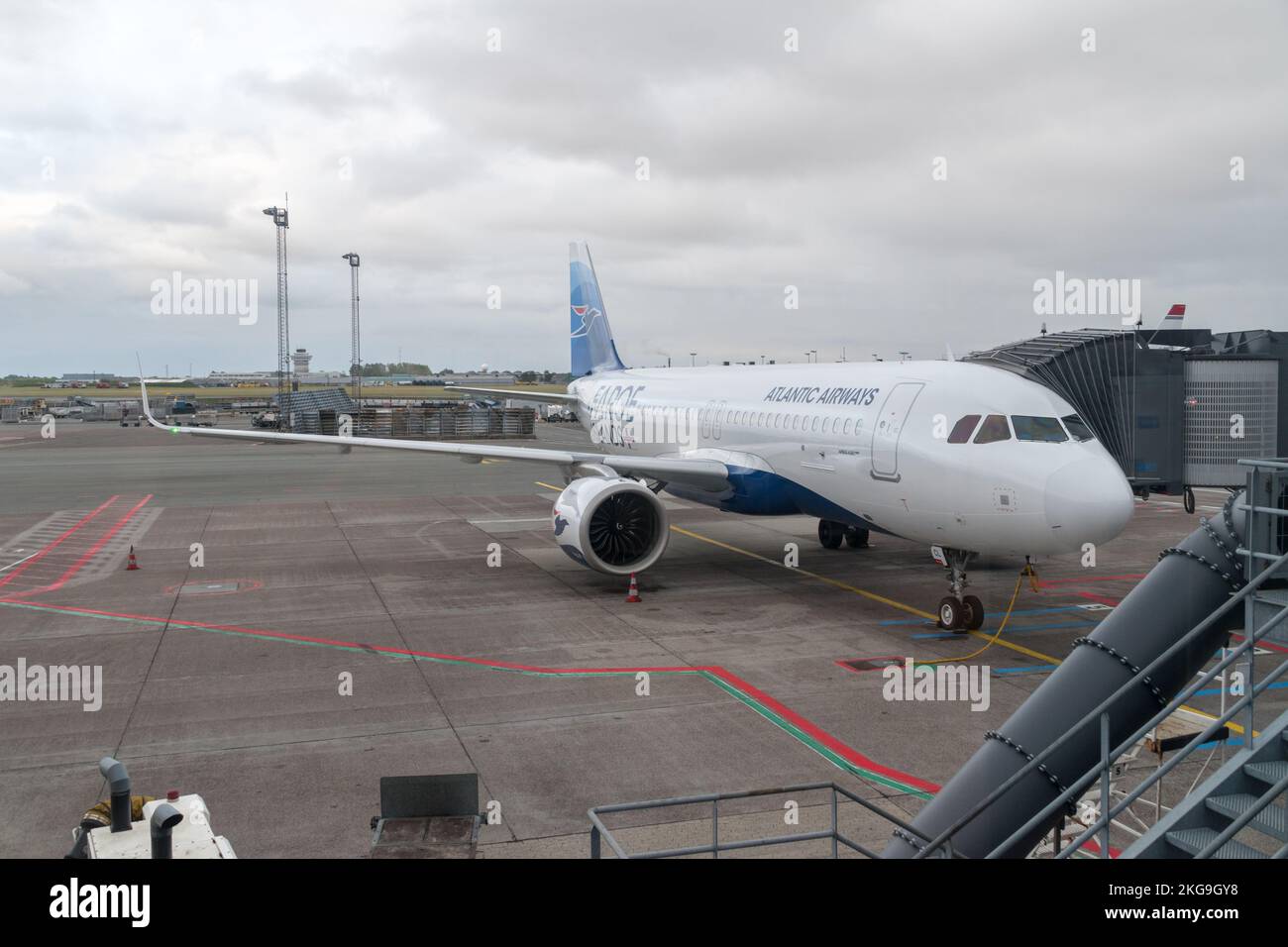 Copenhagen, Denmark - July 27, 2022: Plane of Atlantic Airways Stock ...